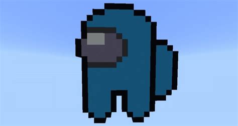 I Made A Among Us Pixel Art R Minecraft