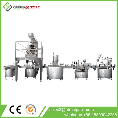 Automatic Canned Food Filling Packing Production Line For Nuts Manufacturer