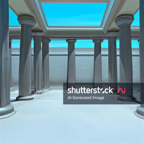 3d Image Greek Architectural Structures Neoclassical Ai Generated Image