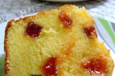 Bolo de Fubá Queijo e Goiabada Receita Rápido