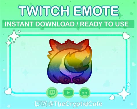 Animated Pride Raccoon Tail Wag Emote Twitch Discord Youtube Cute