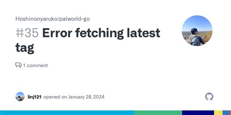 Error Fetching Latest Tag Issue Hoshinonyaruko Palworld Go Github