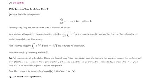 Solved Q4 10 ﻿pointsthis Question Uses Geogebra
