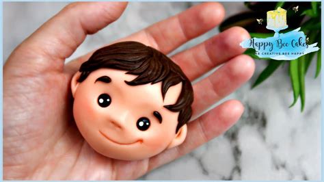 How To Make A Fondant Face Tutorial EASY CUTE YouTube
