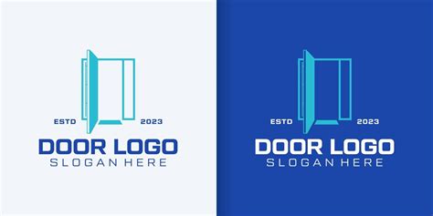 Premium Vector Door Icon In Trendy Flat Style Isolated On Blue