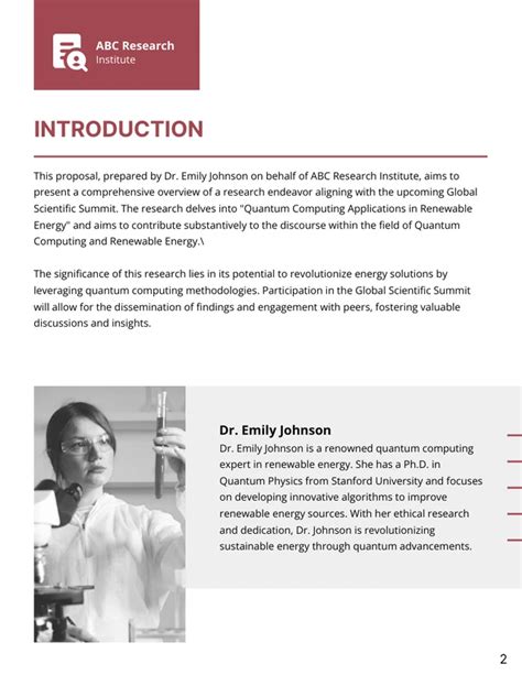 Research Conference Proposal Template Venngage