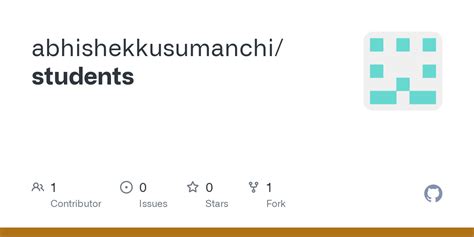 Github Abhishekkusumanchi Students