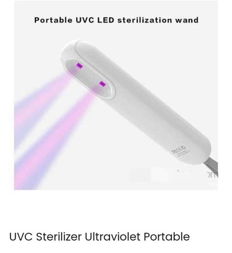 Portable Uvc Led Usb Rechargeable Sterilization Wand Disinfectant Stick