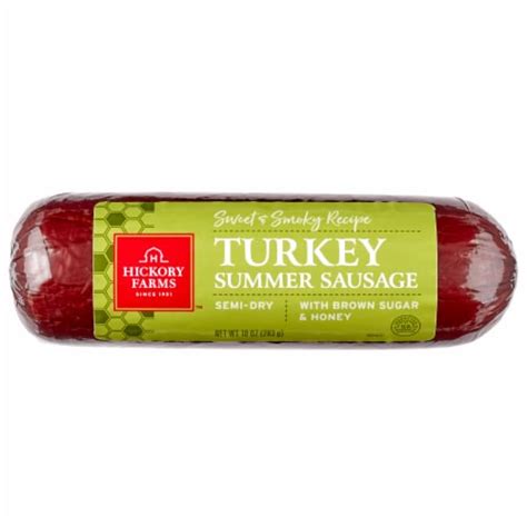 Hickory Farms Brown Sugar And Honey Recipe Turkey Summer Sausage 10 Oz