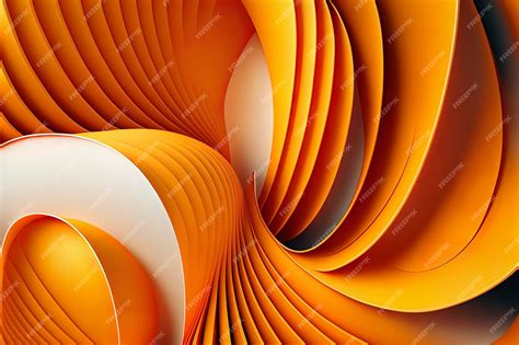 Premium Photo Orange Abstract Wave Wallpaper Orange Background Orange