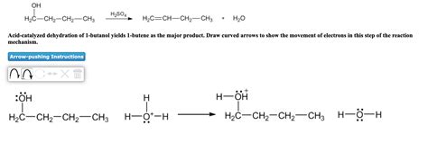 solved oh h2so4 h2c ch2 ch2 ch3 h2c ch ch2 ch3 h2o