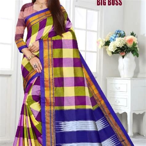 Unstitched Fancy Cotton Silk Saree For Easy Wash Age Group Girls At