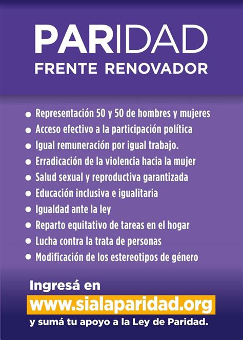 A Favor De La Paridad De Género