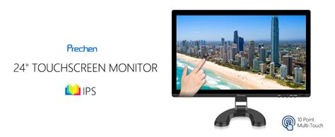 Prechen 24 Inch Touchscreen Monitor Ips Fhd 1080p Touch Pc