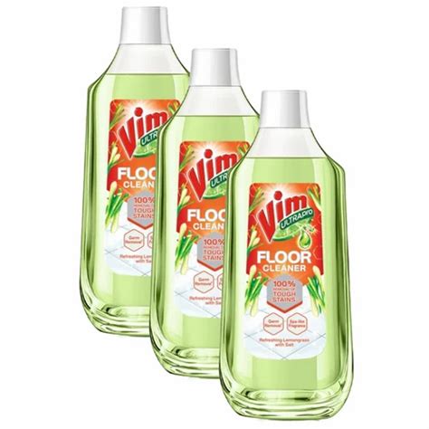 Vim Refreshing Lemongrass With Salt Floor Cleaner L Pack Of Floor