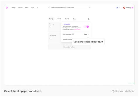 How To Change Slippage On The Uniswap Web App Uniswap Labs