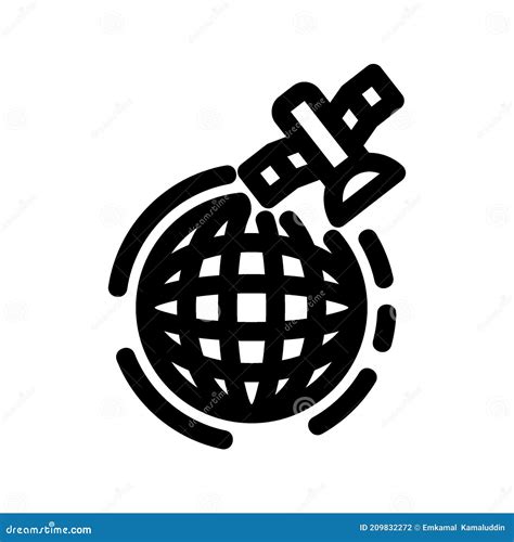 Surveying Satellit Icon Or Logo Isolated Sign Symbol Vector