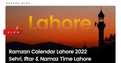 Ramzan Calendar Lahore 2022 Sehri Iftar And Namaz Time 40 Off