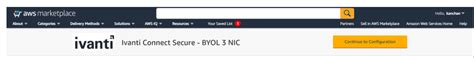Ivanti Connect Secure In Aws Marketplace