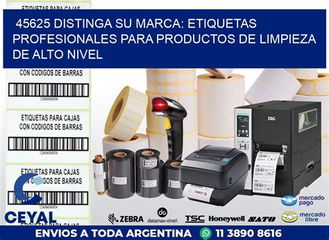 45625 Distinga Su Marca Etiquetas Profesionales Para Productos De