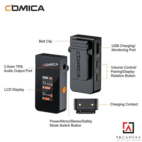 Ta Camera Mic Thu Âm Không Dây Comica Vimo C1 Hãng Sản Xuất Comica Mã Sản Phẩm Vimo C1