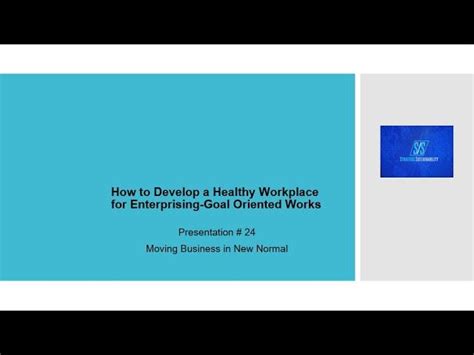 Presentation 24 Creating Workplace For Enterprising Goal Oriented Works Pptx Muhammad Aslam