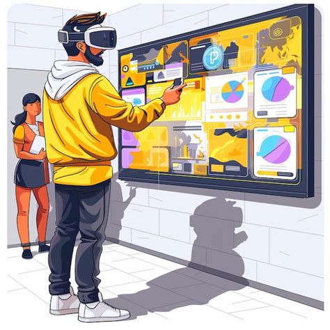 Arvr Developer Uxui Designer In A Tech Meeting Illustration Premium