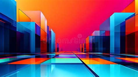 abstract background composed of overlapping rectangles in various