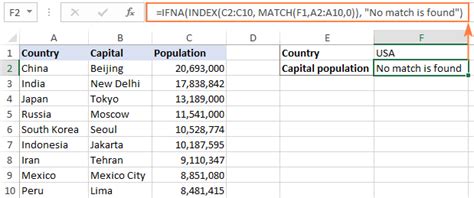 Index Match Excel