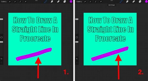 How To Draw Straight Lines In Procreate