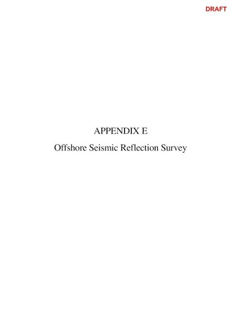 Pdf Appendix E Offshore Seismic Reflection Survey Dokumen Tips