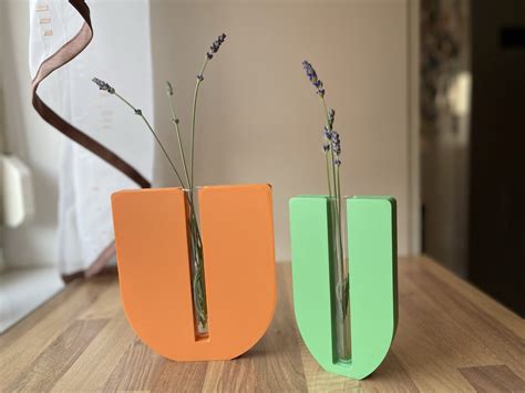 Stl File Minimalist Modern U Vase・3d Print Model To Download・cults