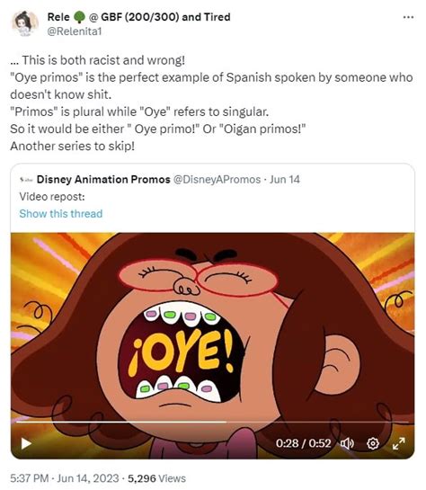 Disneys Oye Primos Lead Voice Actress Dismisses Latin American
