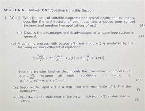 Solved Section A Answer One Question From This Section Chegg