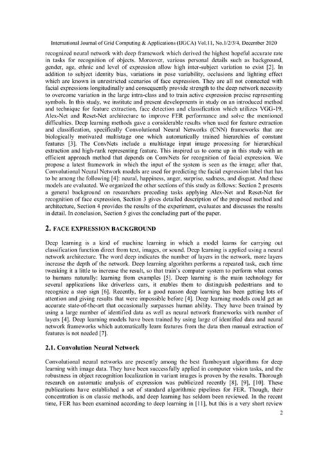 Face Expression Recognition Using Convolution Neural Network Cnn Models Pdf