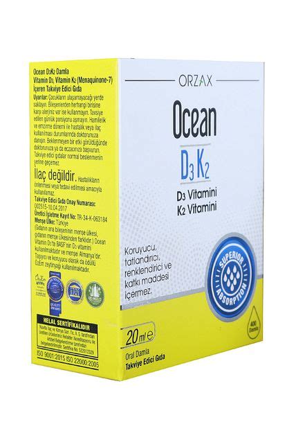 Orzax Ocean D3 K2 Damla 20 ml | Trendyol