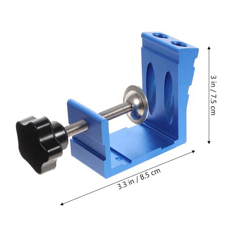 Melantax Pocket Hole Jig 15 Degree Angle Drill Guide Pocket Jig Hole