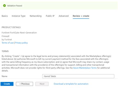Deploy FortiGate In Azure FortiGate Firewall