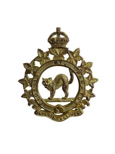 Ww2 Canadian Ontario Regiment Cap Badge Military Antiques Toronto