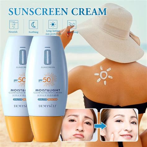 Whitening Sun Cream Spf 50 Sunblock Lotion Uv Bright With Gluta