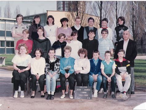 Photo de classe College j jaures 1985 1986 de 1985 Collège Jean Jaurès