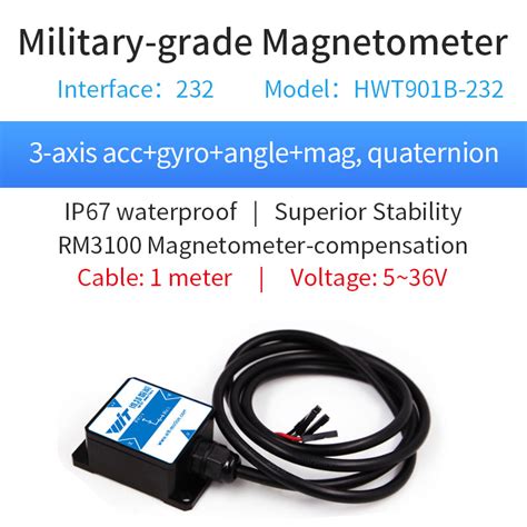 [military Grade Accelerometer Inclinometer] Hwt901b Mpu9250 9 Axis Gyr Witmotion