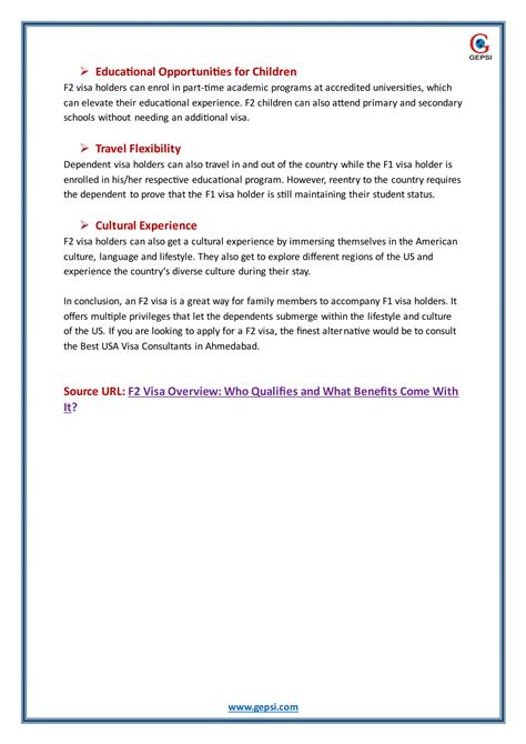 F2 Visa Overview Who Qualifies And What Benefits Come With It Pdf