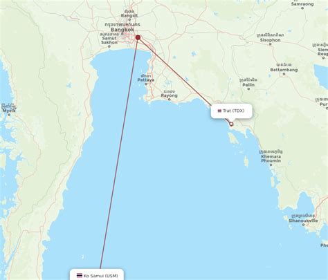 Flights From Koh Samui To Trat Usm To Tdx Airlines And Best Routes