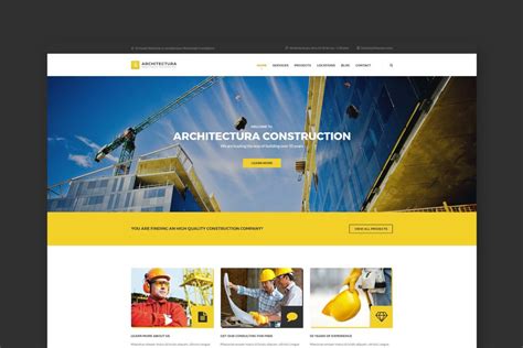Architectura 施工房地产网站前端html模板免费下载 魔棒网