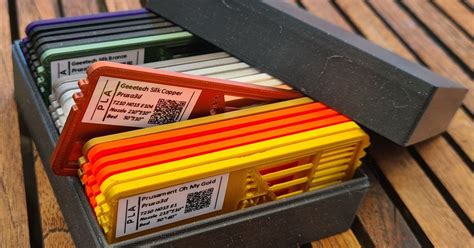 Filament Swatch Box With Lid By Rbx Download Free Stl Model