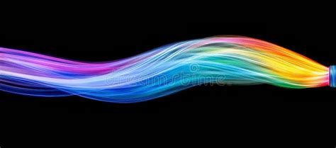 The Dark Neon Light Flashes Embodying The Concepts Of Movement Big