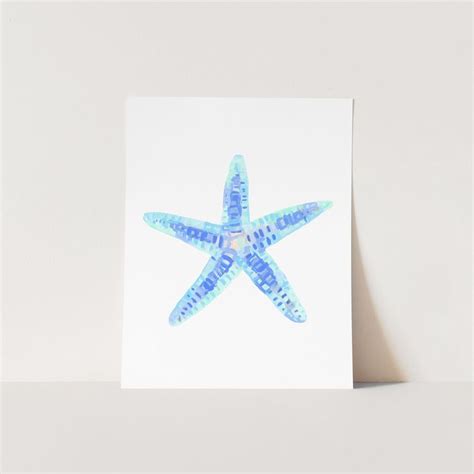 Starfish Painting Star Fish Coastal Decor Fun Beach House Artwork