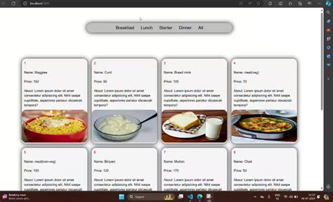 Om Prakash Lenka On Linkedin Created A Mini Project By Using Reactit Is A Menu App Where U