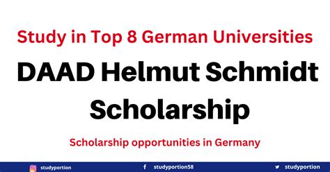 Daad Helmut Schmidt Scholarship 2024 Germany Apply Now